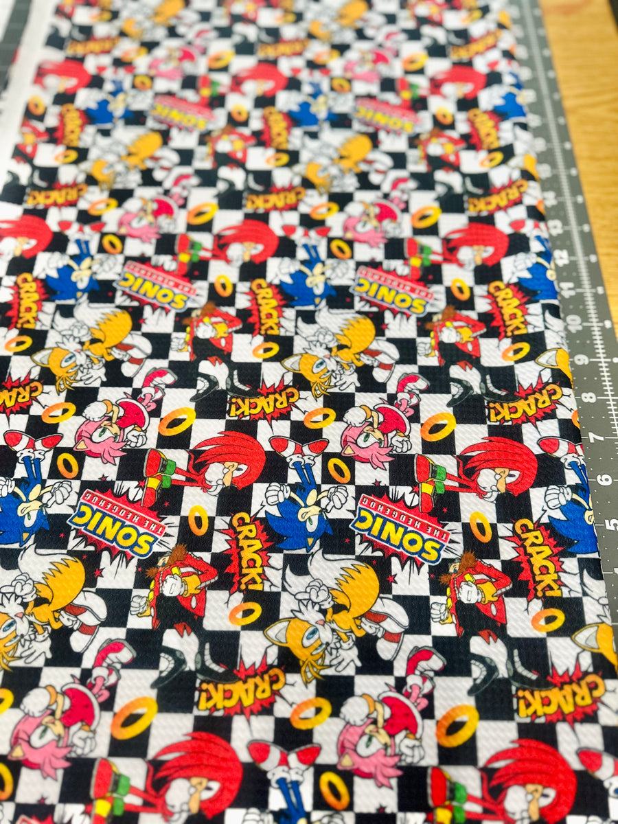 Checkered Sonic & Friends – Espinoza Fabrics